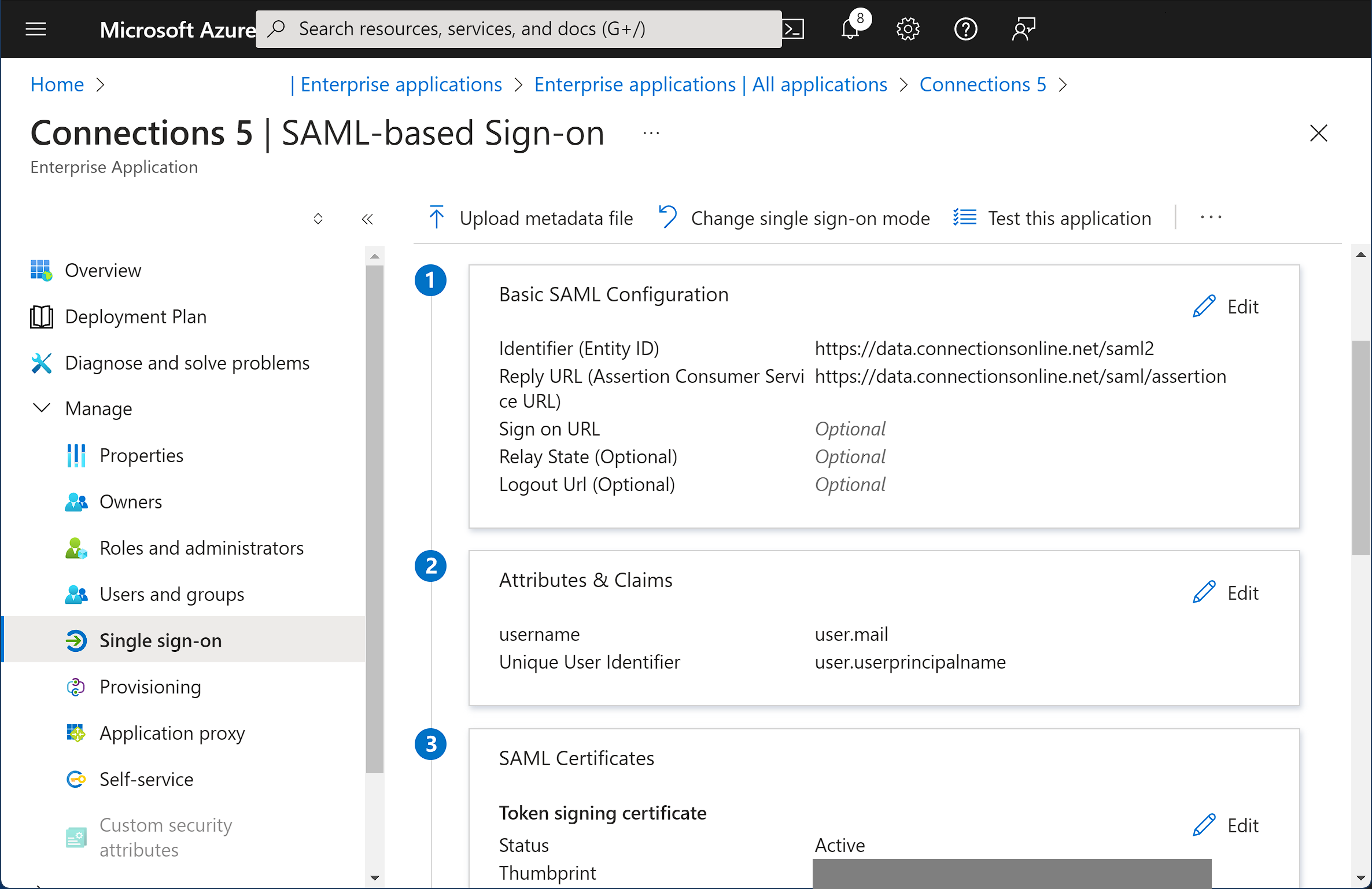 SAML 2.0 Setup for Microsoft Entra ID with Connections – Help Center